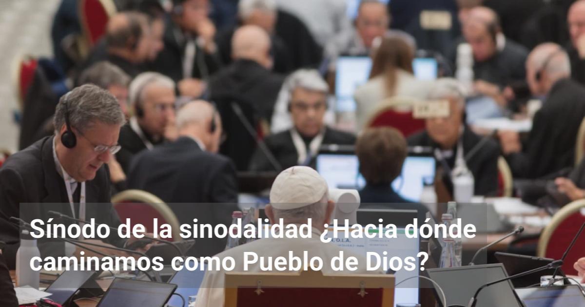 Sínodo de la sinodalidad ¿Hacia dónde caminamos como Pueblo de Dios ...